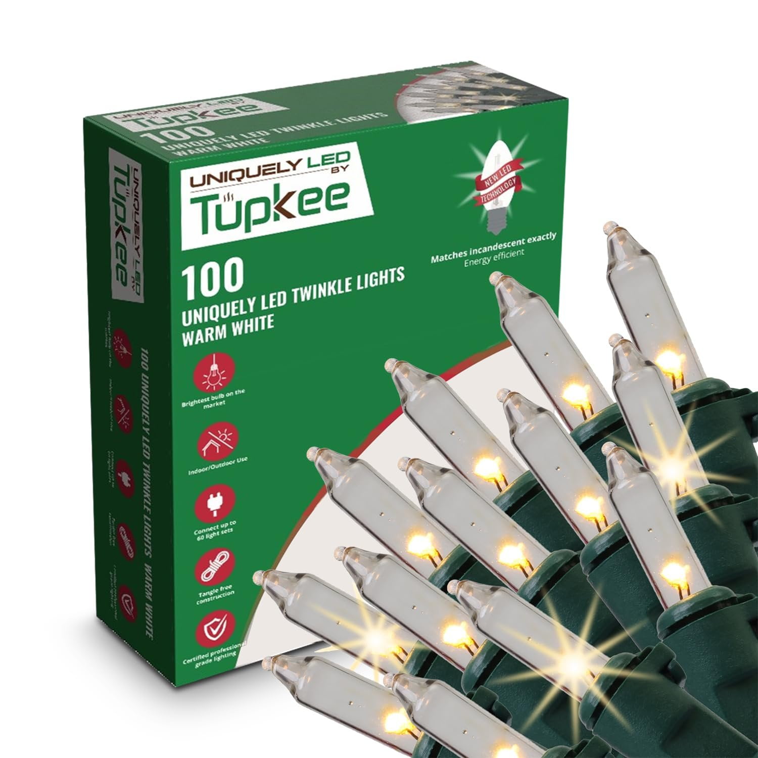 Christmas Uniquely LED Twinkle Lights Matches Incandescent Exactly - 14 ...