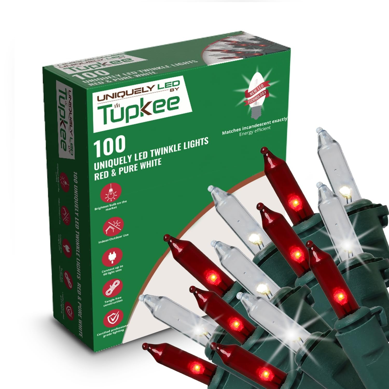 Christmas Uniquely LED Twinkle Lights - Matches Incandescent Exactly ...