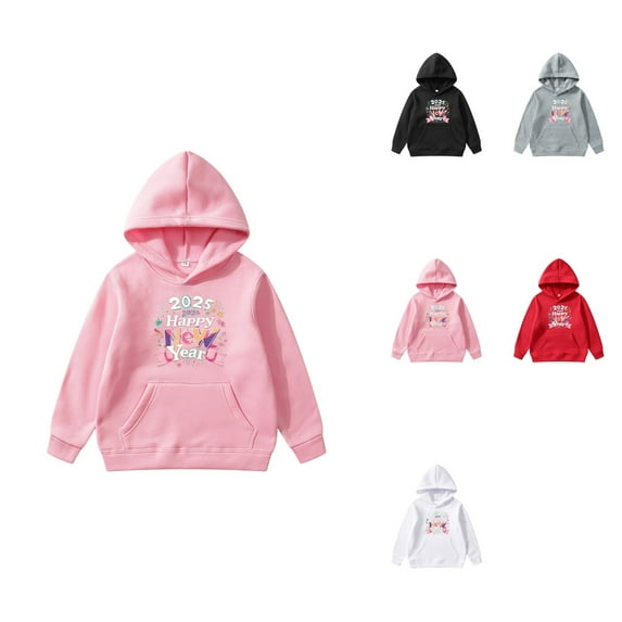 Christmas Unisex Kids Hoodies Cropped Sweaters 2025 Merry Long Sleeve ...