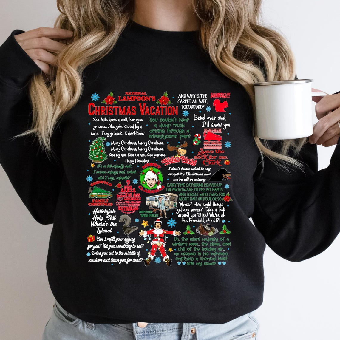 Christmas Vacation Rant Sweatshirt, National Lampoons Sweatshirt ...