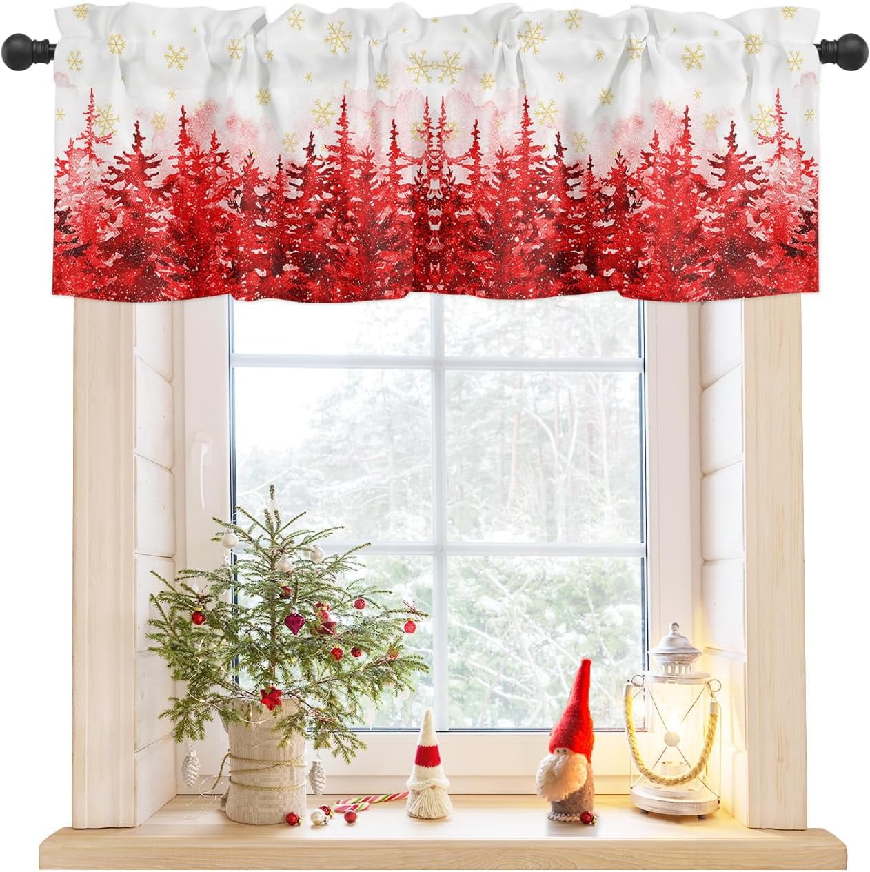 Christmas Valances for Windows Xmas Tree Forest Christmas Kitchen ... Christmas Valances for Windows Xmas Tree Forest Christmas Kitchen ...