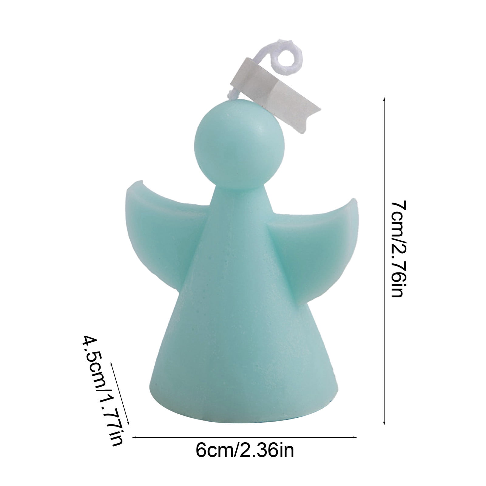 Christmas Valentine's Day Angel Candle, Angel-Shaped Gift for Home Decoration, Gentle and Non ...