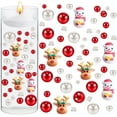 Christmas Vase Filler Set with Clear Hydrogel Beads and Plastic Pearls ...