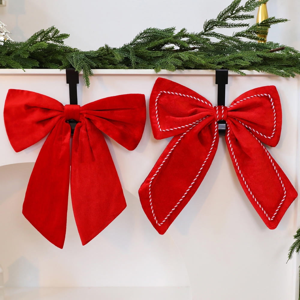 Christmas Velvet Bows Pendant Gifts Packaging Bows Home Multi-scene ...