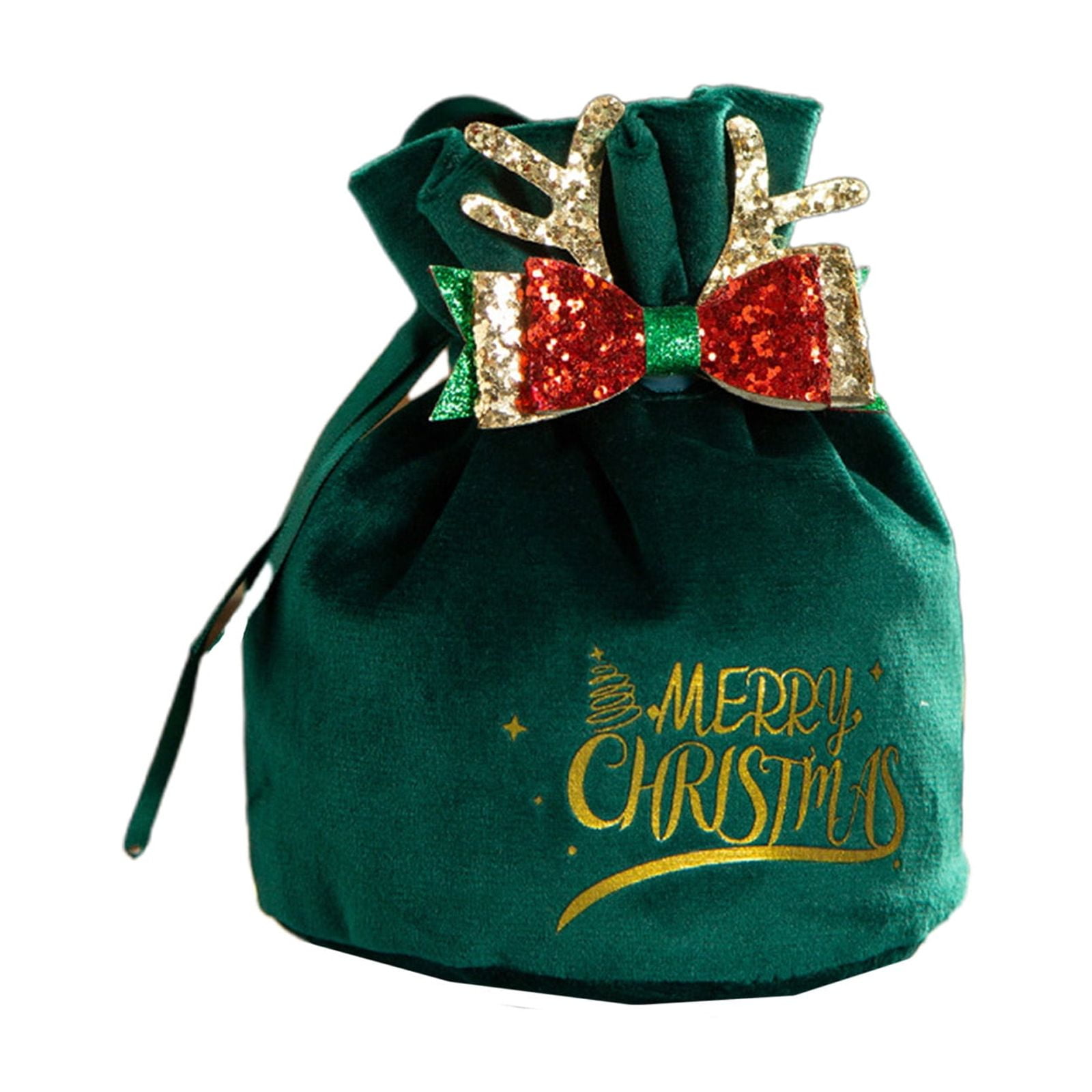 Christmas Velvet Cloth Gift Bag Christmas Tree Party Favor Wrapping ...