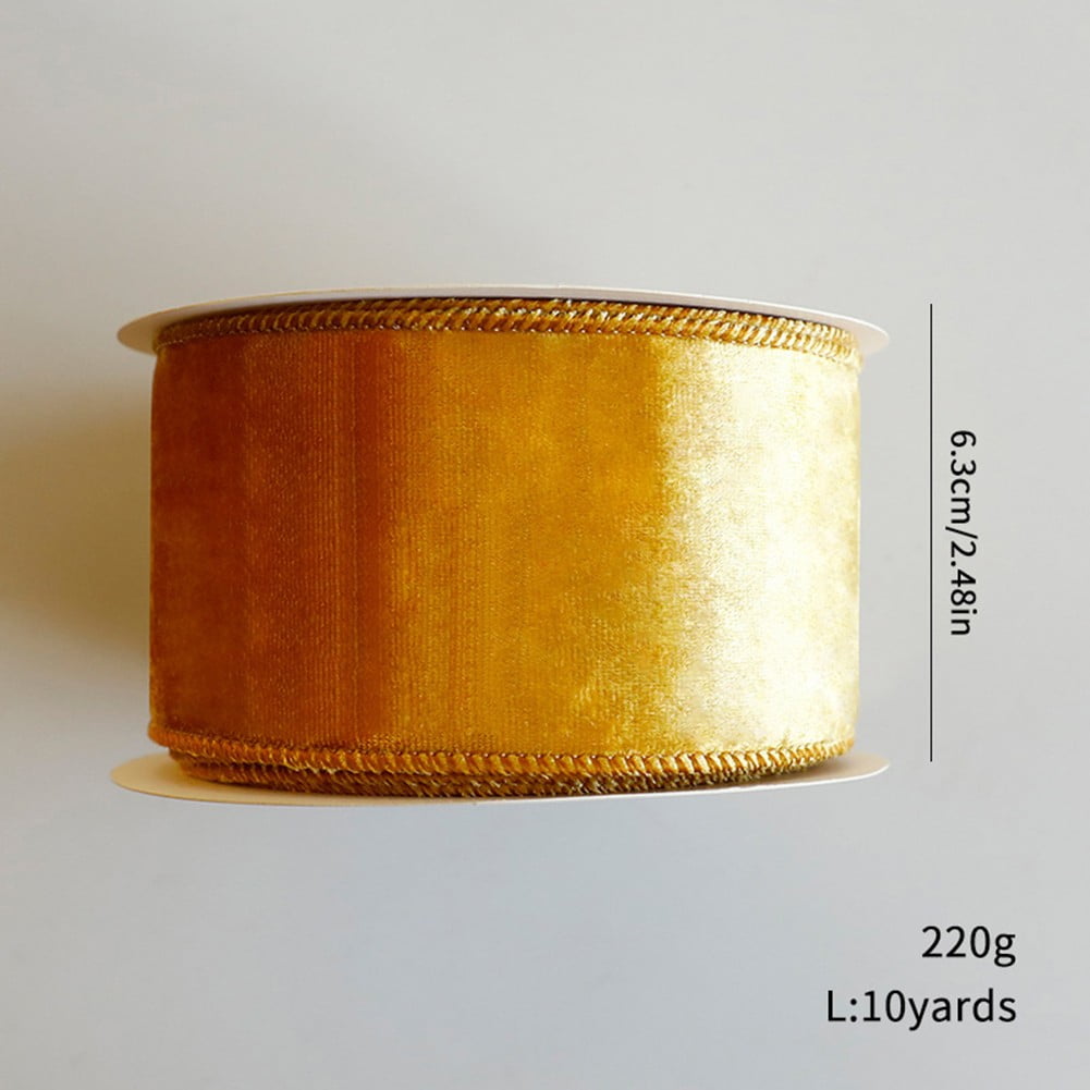 Christmas Velvet Ribbon Christmas Tree Wreath And Souvenir Decorations ...