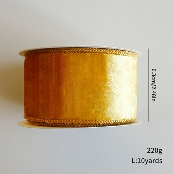 Christmas Velvet Ribbon Christmas Tree Wreath And Souvenir Decorations ...