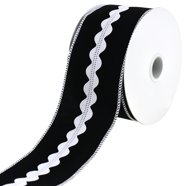 HOMEFORD Christmas Blueberry Branch Faux Linen Wired Ribbon, 2-1/2-inch ...