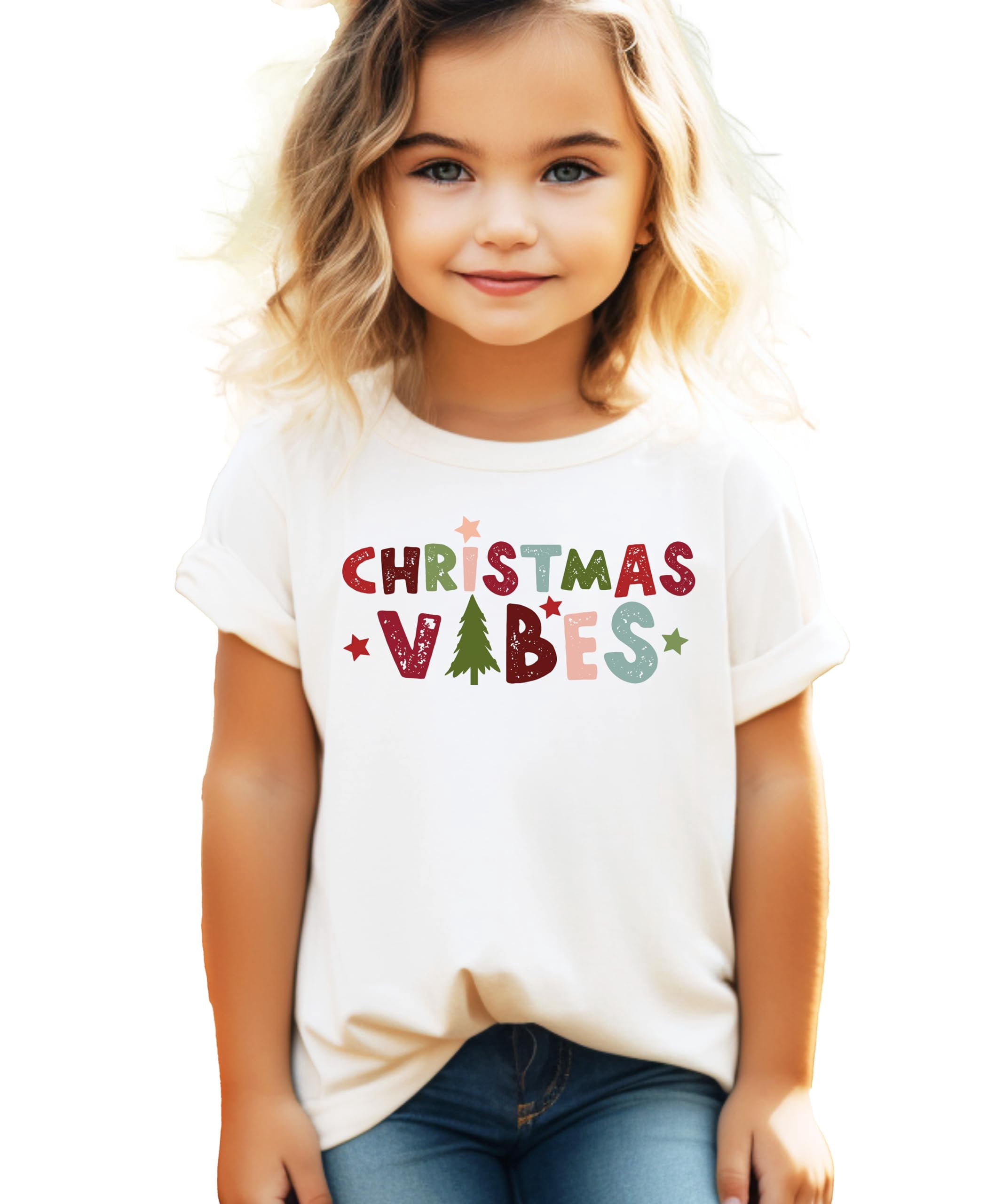 Christmas Vibes Christmas Tree Kids and Adult Matching Christmas T ...