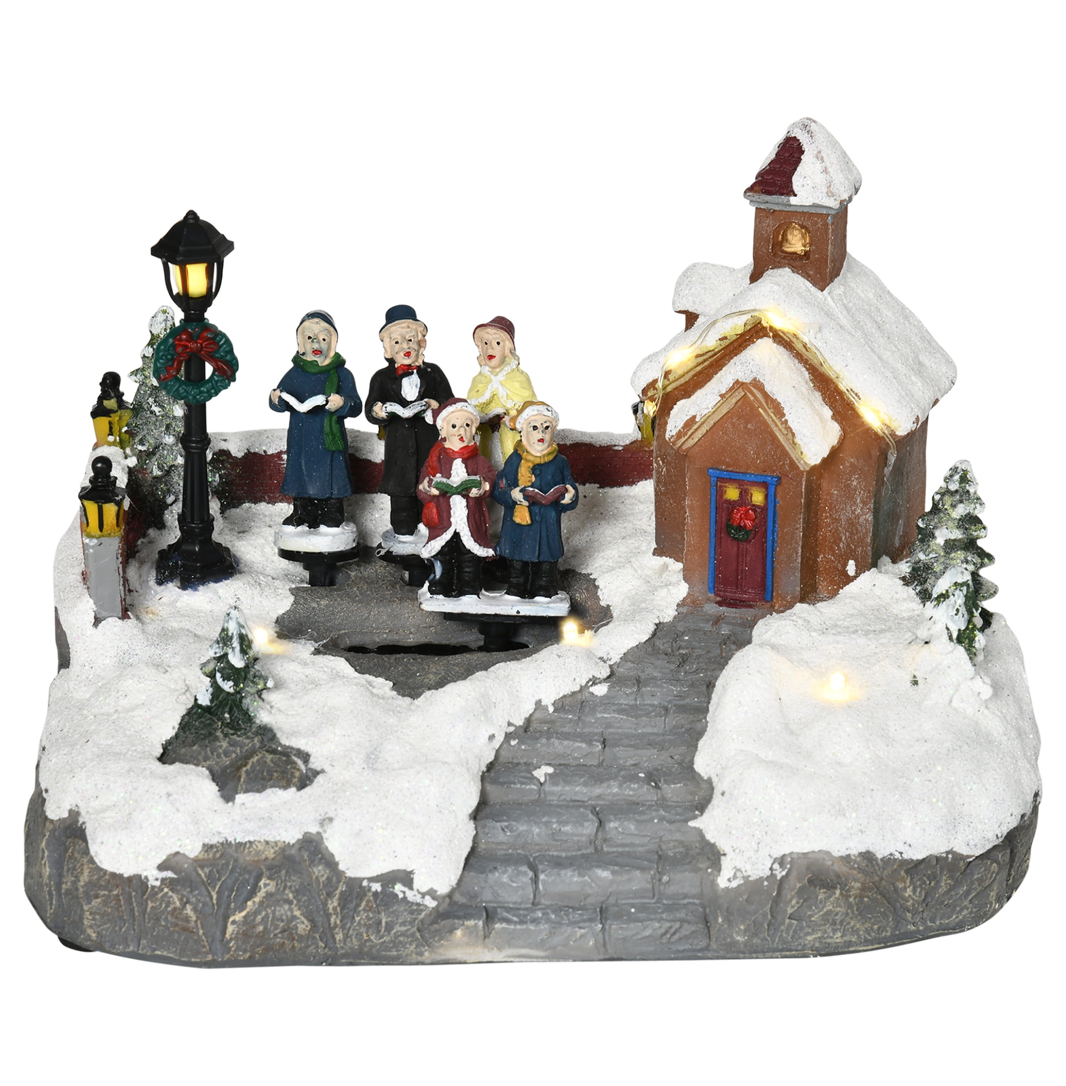 Christmas Village, Choir Animated Winter Wonderland Set with ...