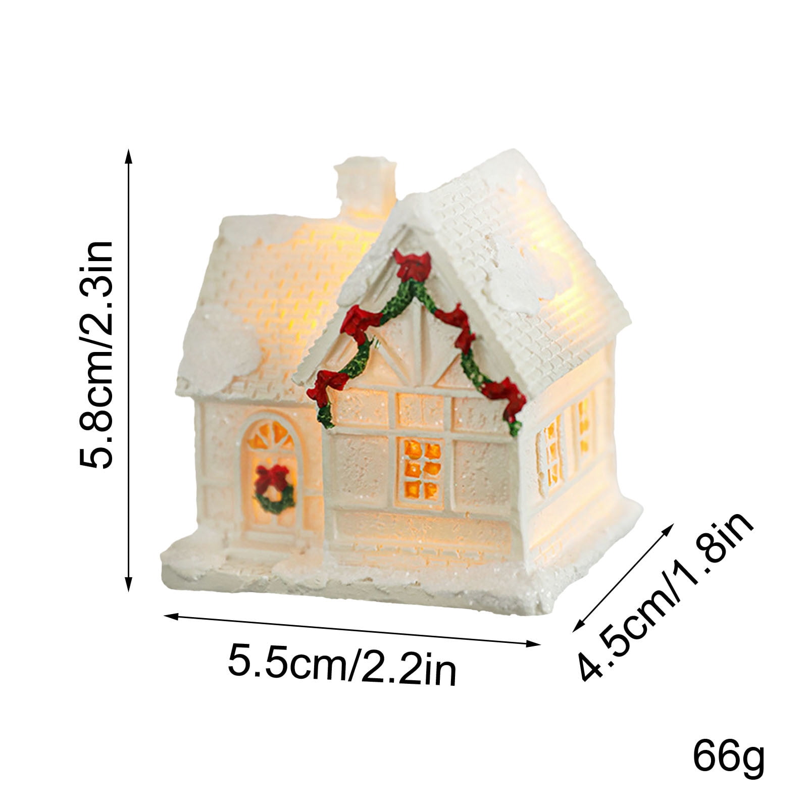 Christmas Village House,Lighted Christmas Village Houses Set,Resin ...