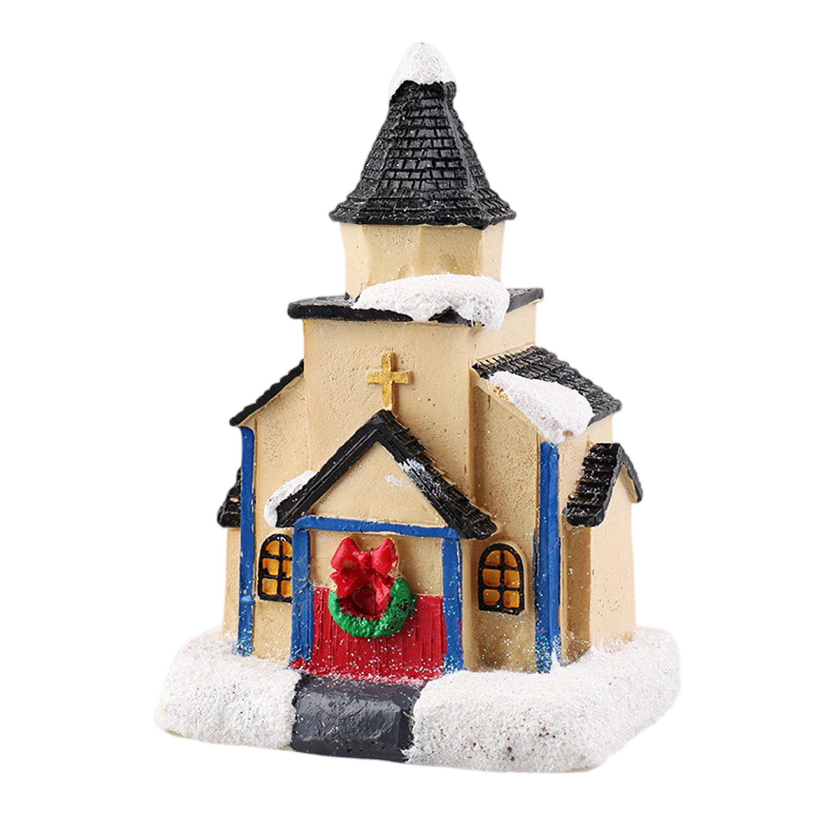 Christmas Village House Lighted Indoor Decorations Hunting Lodge with ...