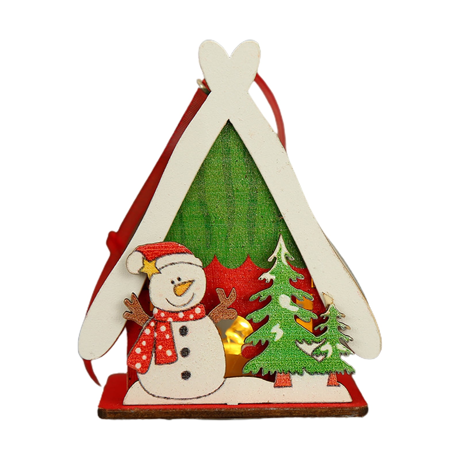 Christmas Village - LED Lighted Christmas Village Houses with Figurines ...