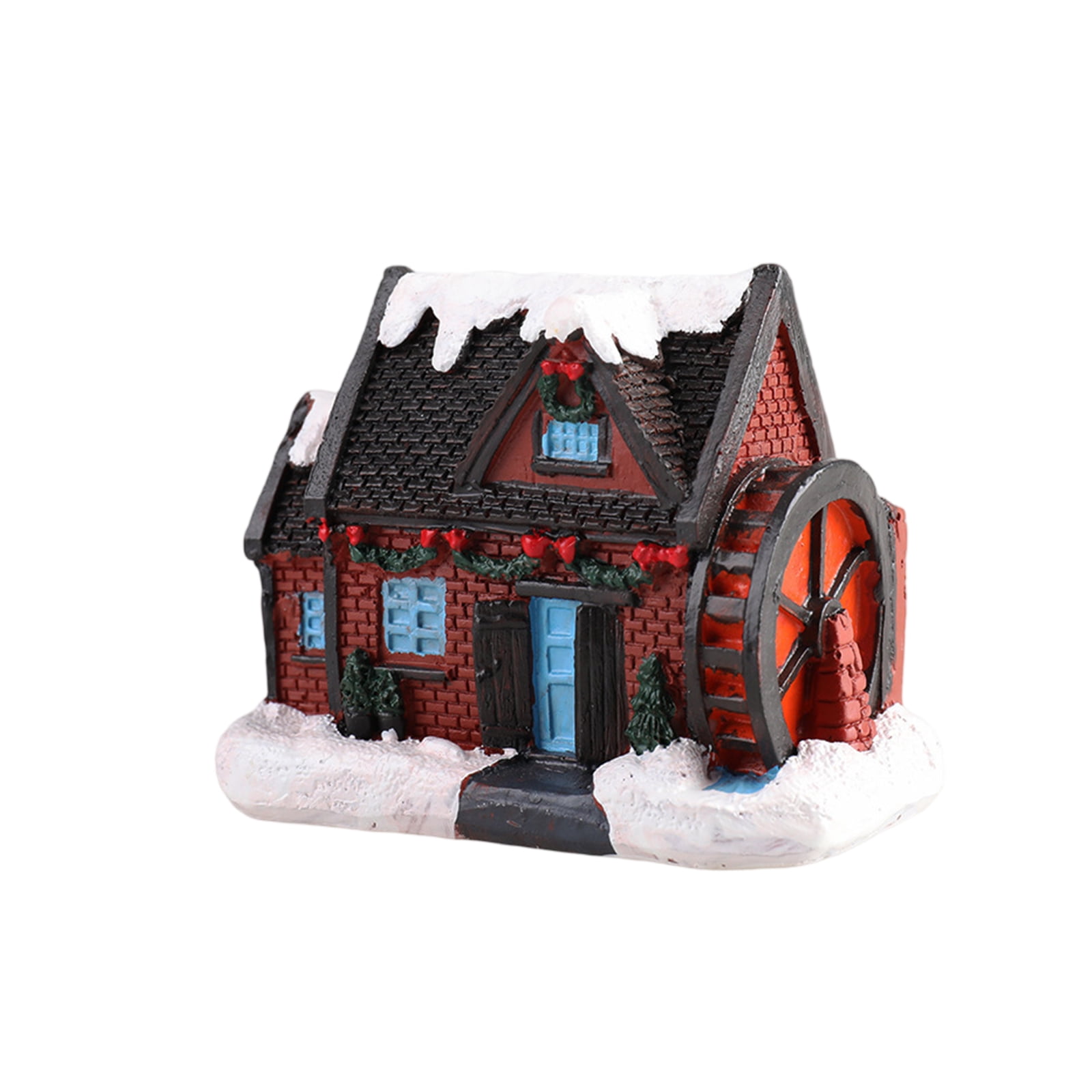 Christmas Village Led Lighted Houses, Collectible Buildings With Built ...