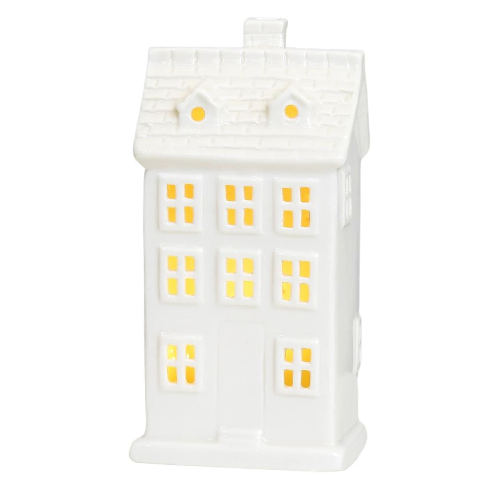 Christmas Village Sets,Ceramic LED Lighted Christmas Village Houses ...