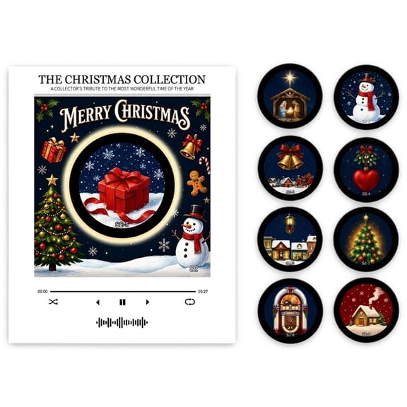 Christmas Vinyl Magnetic Fridge Music Player, Magnetic Vinyl Fridge ...