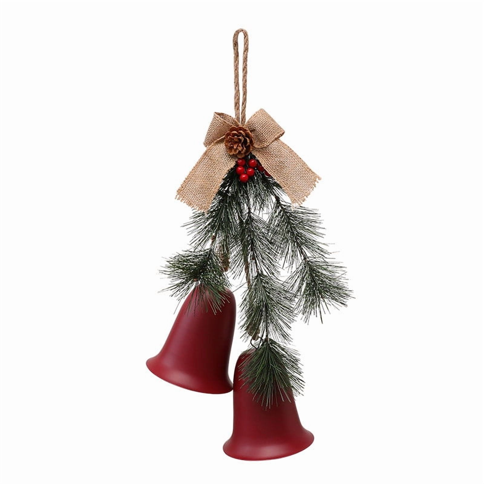 Christmas Wall Decorations Christmas Bell Pendant Rope Bell Metal Bell ...