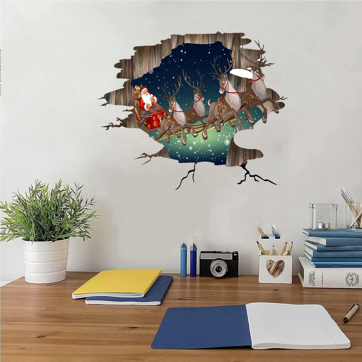 Christmas Wall Stickers, Santa Claus, Holiday Parties, Shopping Malls ...