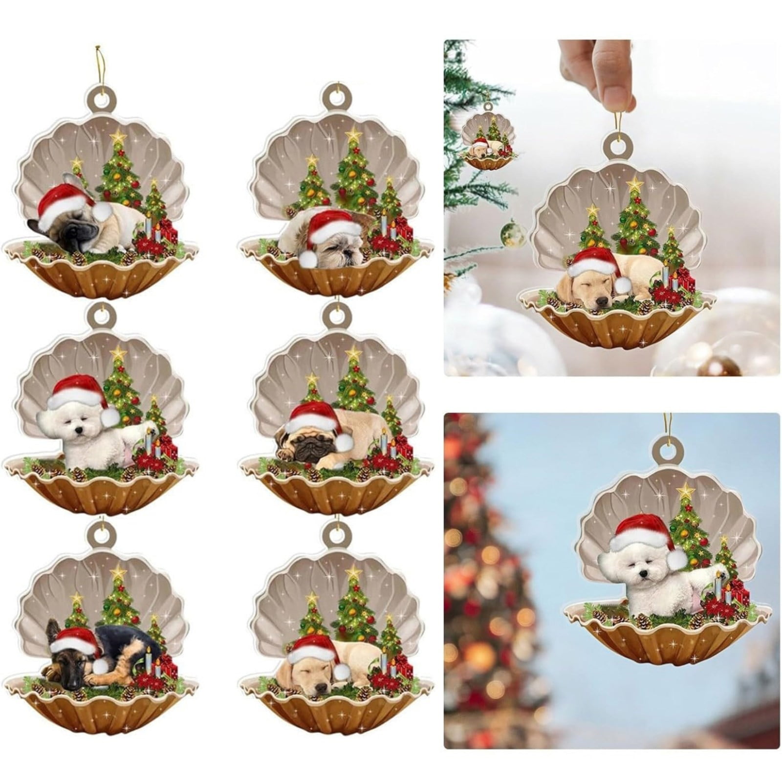 Christmas Wall hangs,Border 3 Christmas Ornament Custom Name For Dog ...
