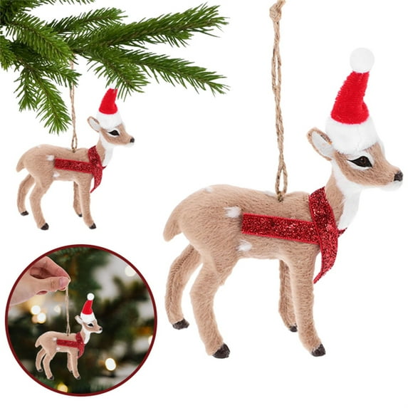 Christmas Wall hangs,Christmas Reindeer Ornaments Sika Deer Animals ...