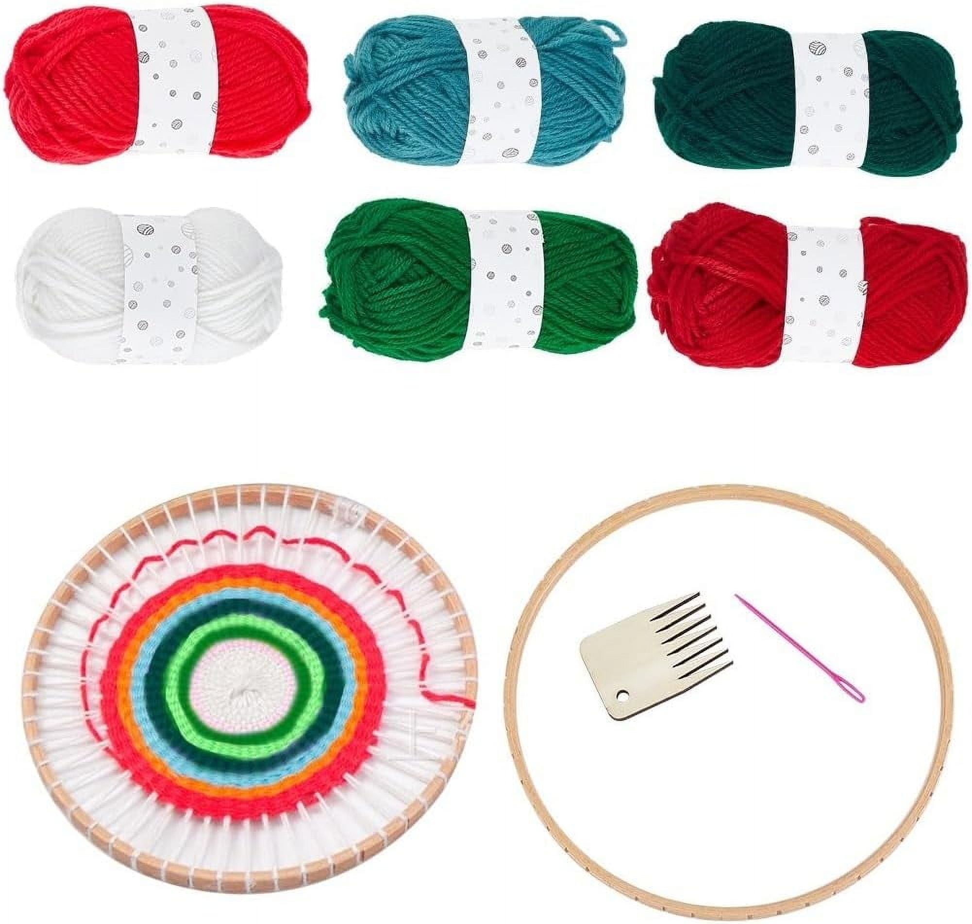 Christmas Weaving Loom Kit Loom Knitting Kit Xmas Red Green Complete ...