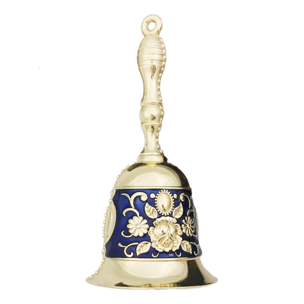 Christmas Wedding Loud Vintage Metal Call Hand Bells Delicate Designs ...