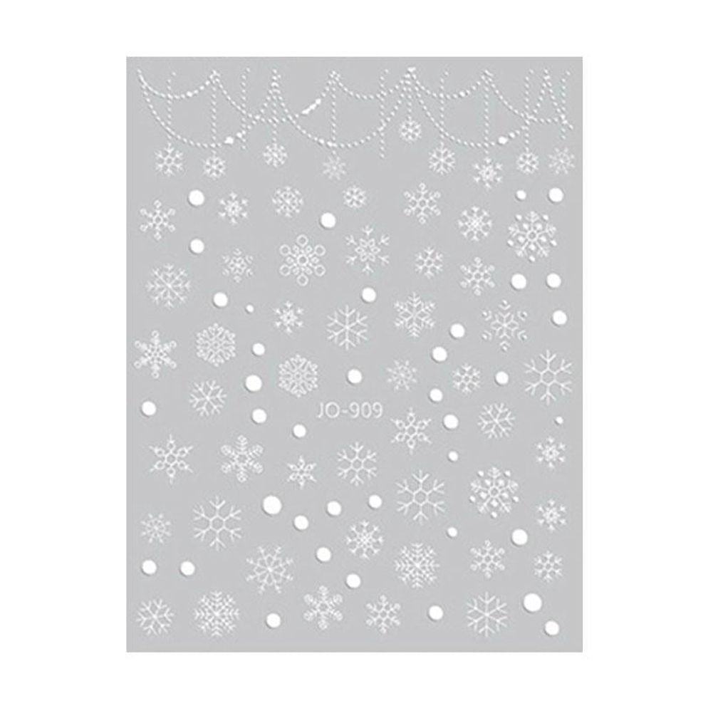Christmas White Snowflake Crystal Face Decoration Sticker B2S5 9CT8 ...