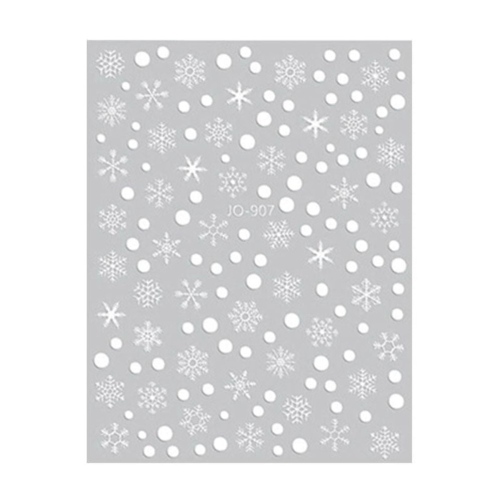 Christmas White Snowflake Crystal Face Decoration Sticker I4V6 Q2K8 ...