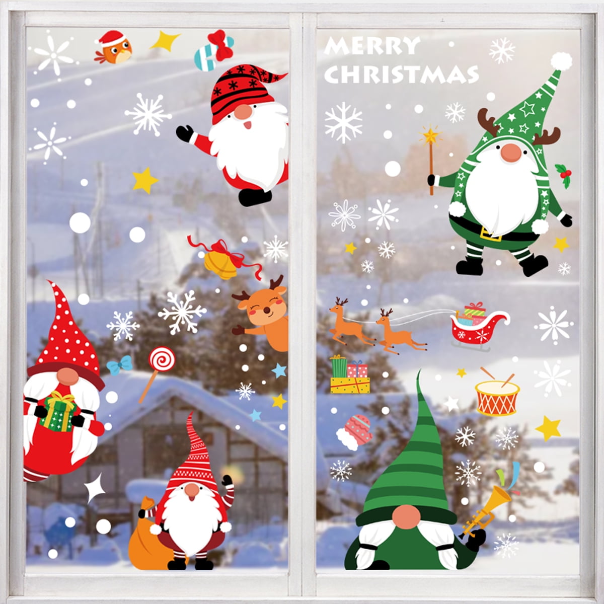 Christmas Window Clings Decoration Window Sticker for Holiday Party ...