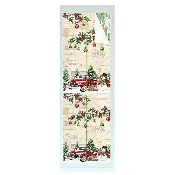 Christmas Window Privacy Film Stained Glass Window Film Decorative ...