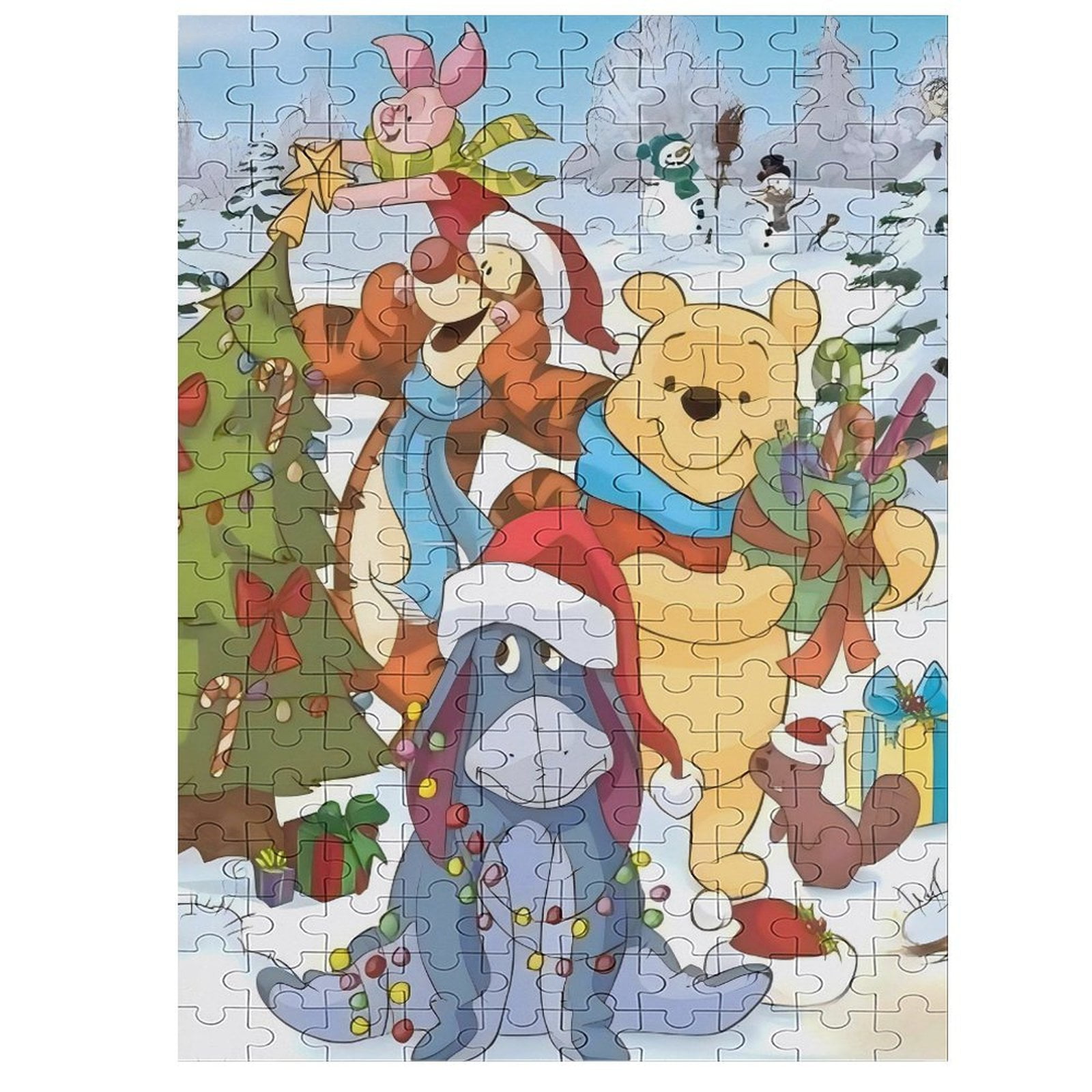 Christmas Winnie The Pooh Merch Christmas Winnie The Pooh Puzzles for ...