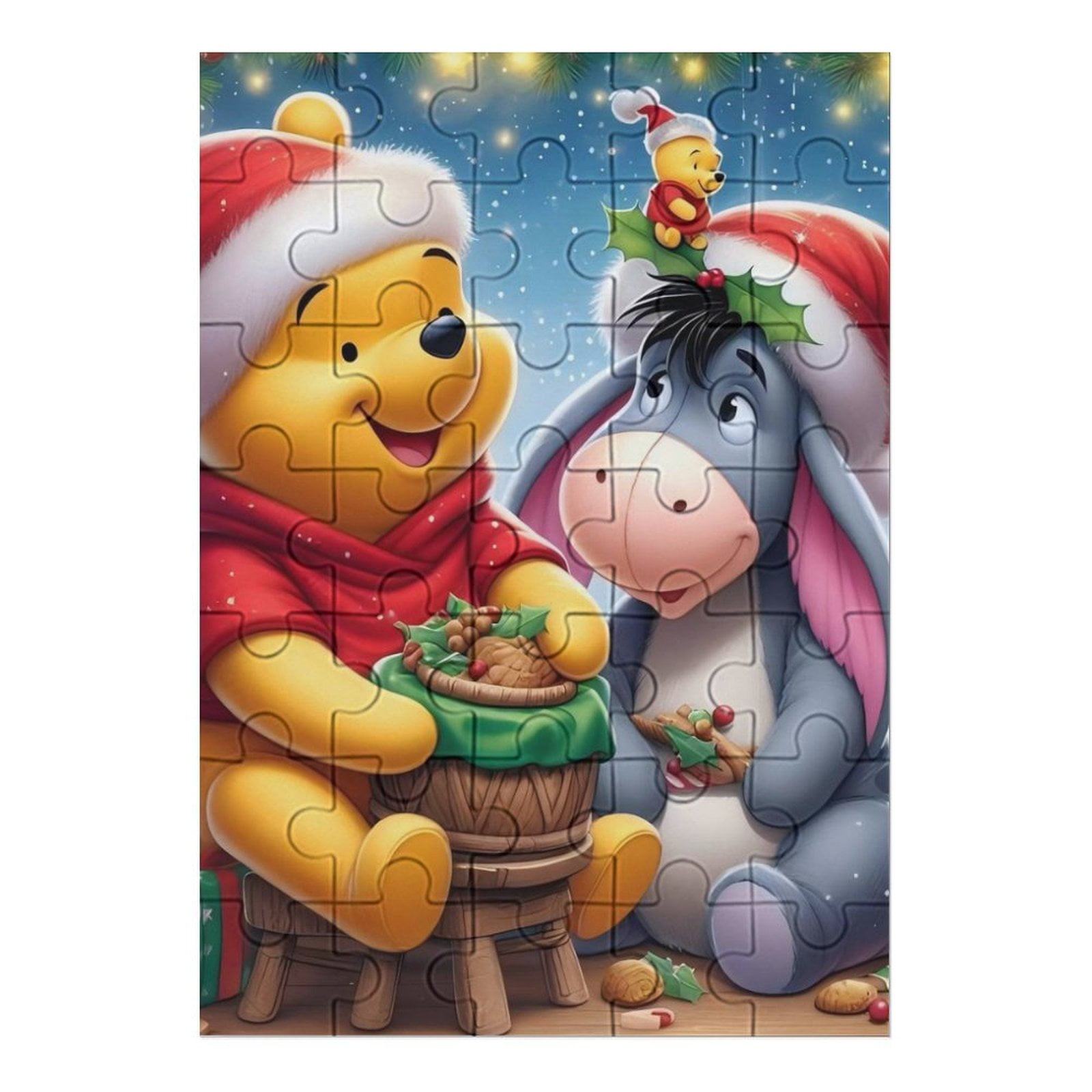 Christmas Winnie The Pooh Merch Christmas Winnie The Pooh Puzzles for ...
