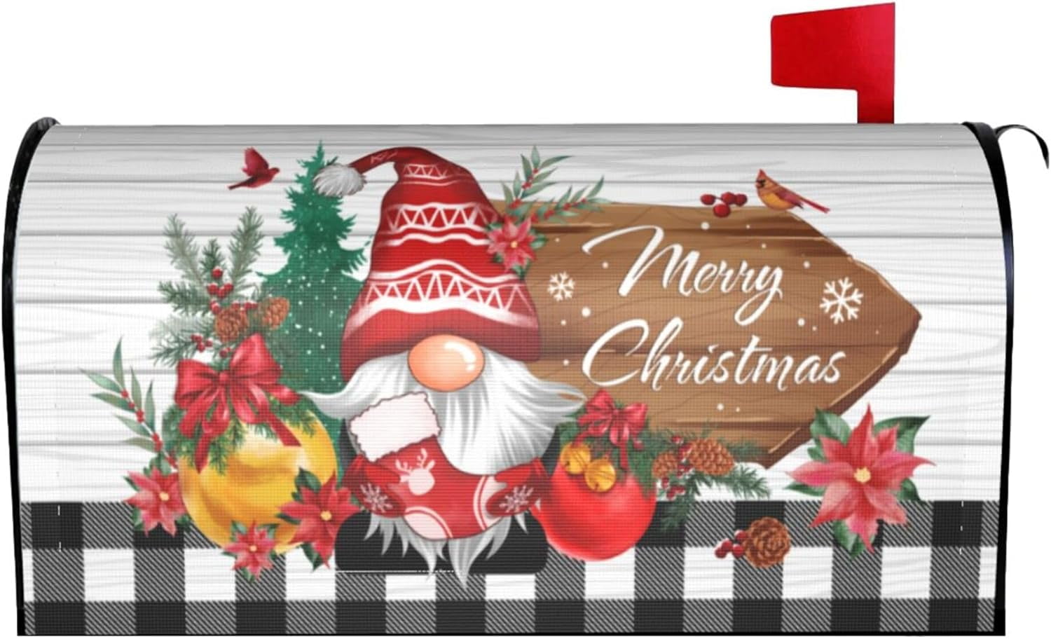 Christmas Winter Gnomes Mailbox Covers 18" X 21"in Magnetic Waterproof ...