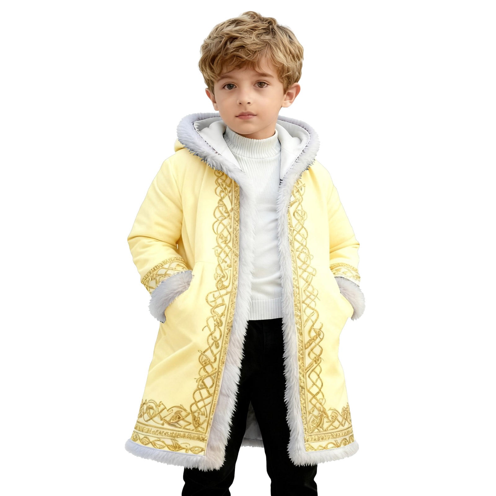 Christmas Winter Holiday Kids Novelty Cardigan Cloak With Whimsical ...