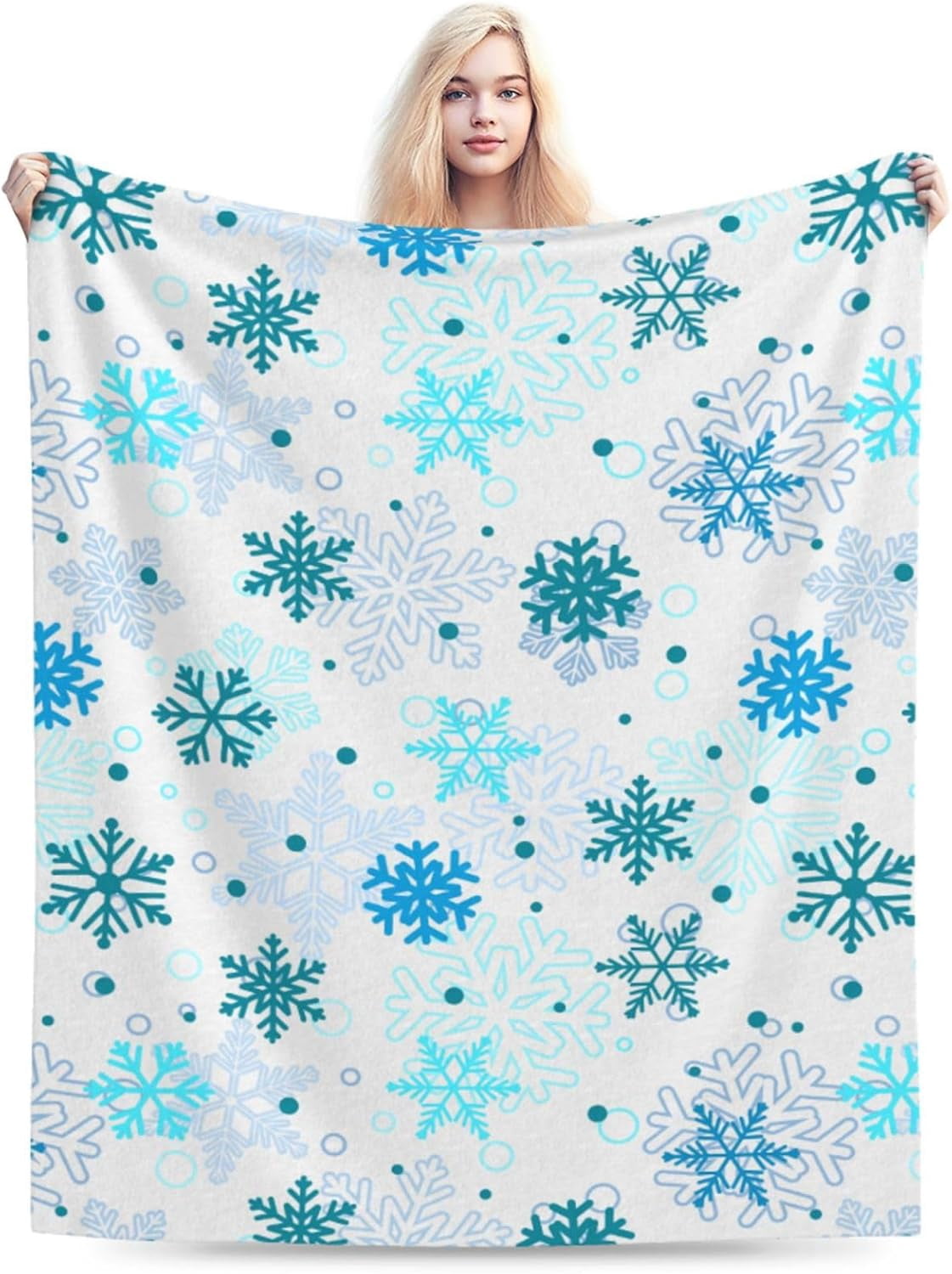 Christmas Winter Snowflakes Blanket Ultra Soft Warm All Season ...