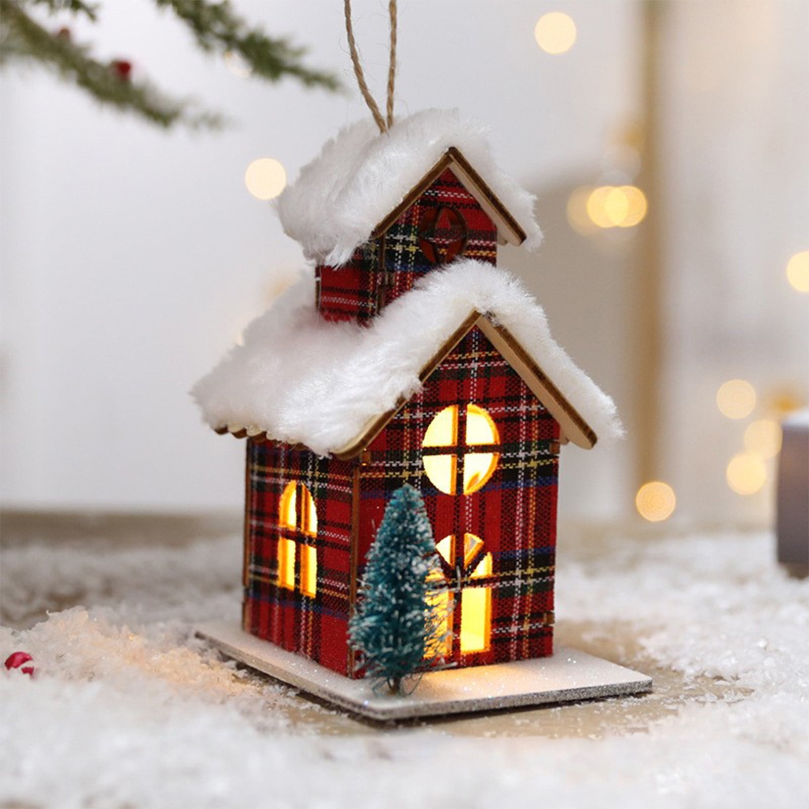 Christmas Winter Village Houses LED Lighted DIY Christmas Doll ...