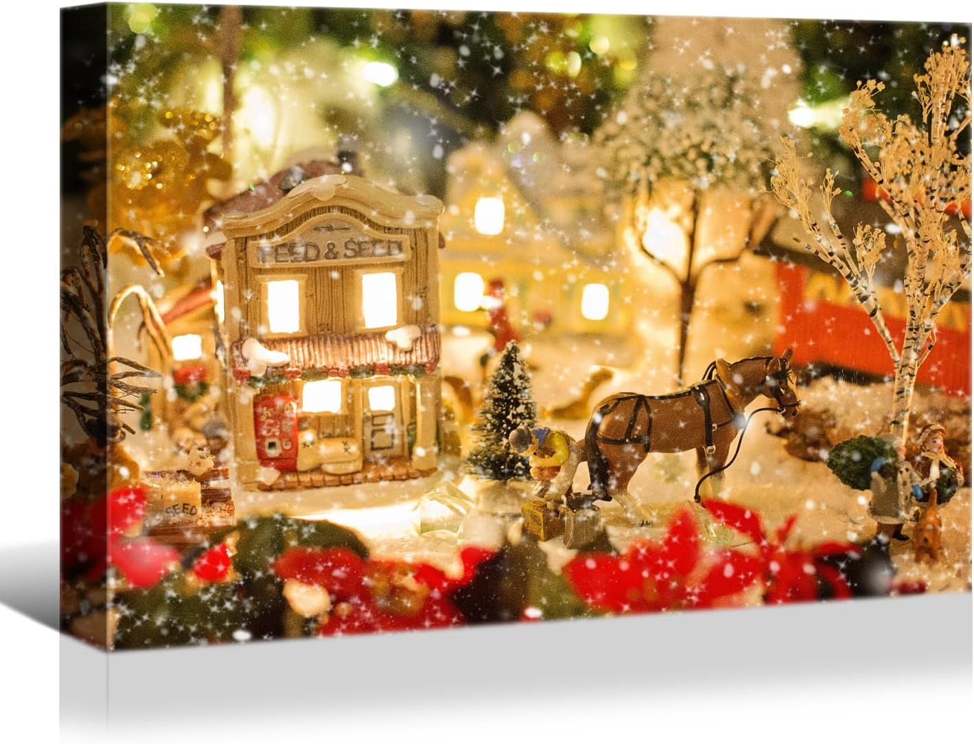 Christmas Winter Wall Art Festival Paintings Decorations Party Picutres ...