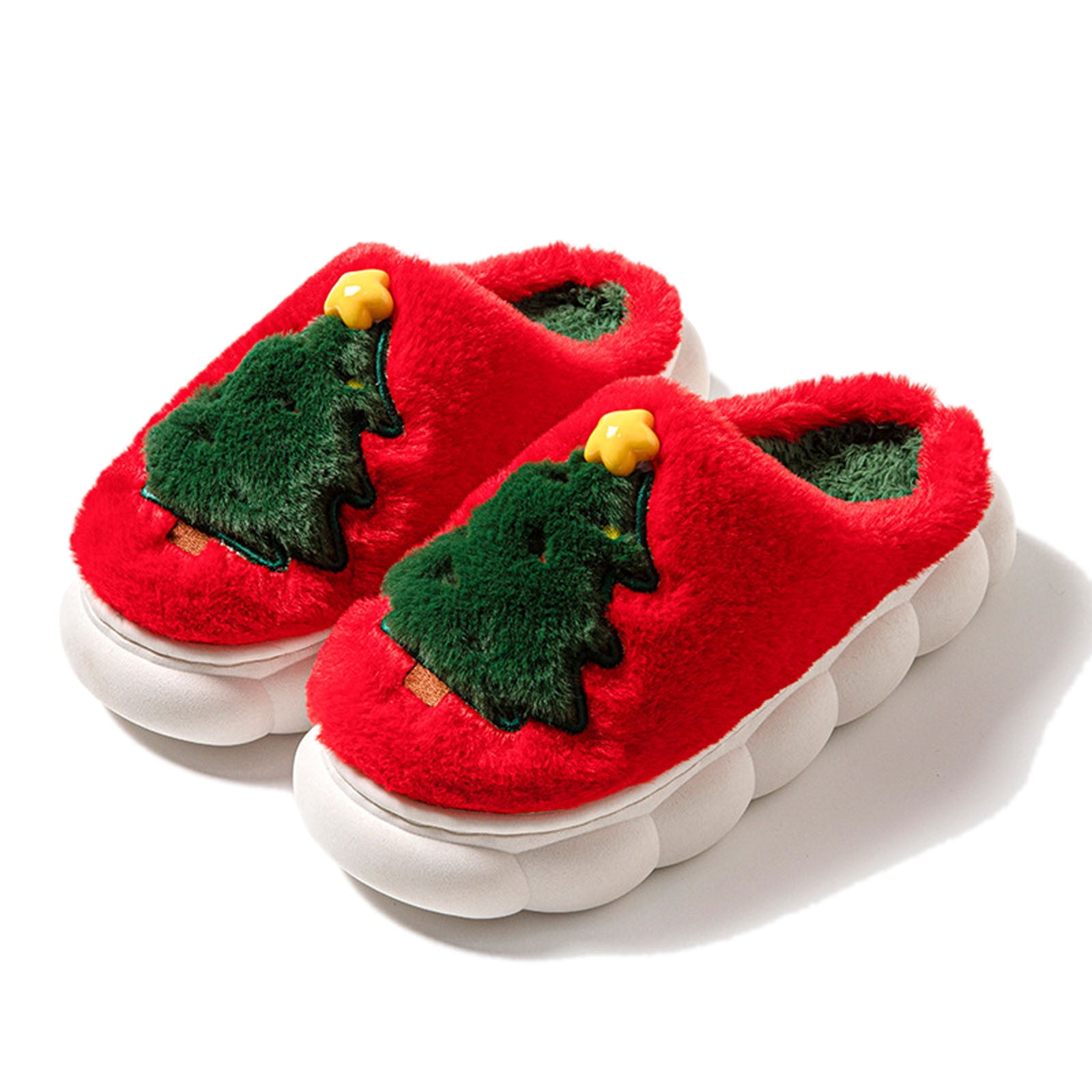 Christmas Women's Festive Deer Design Cozy Indoor Outdoor Comfort ...