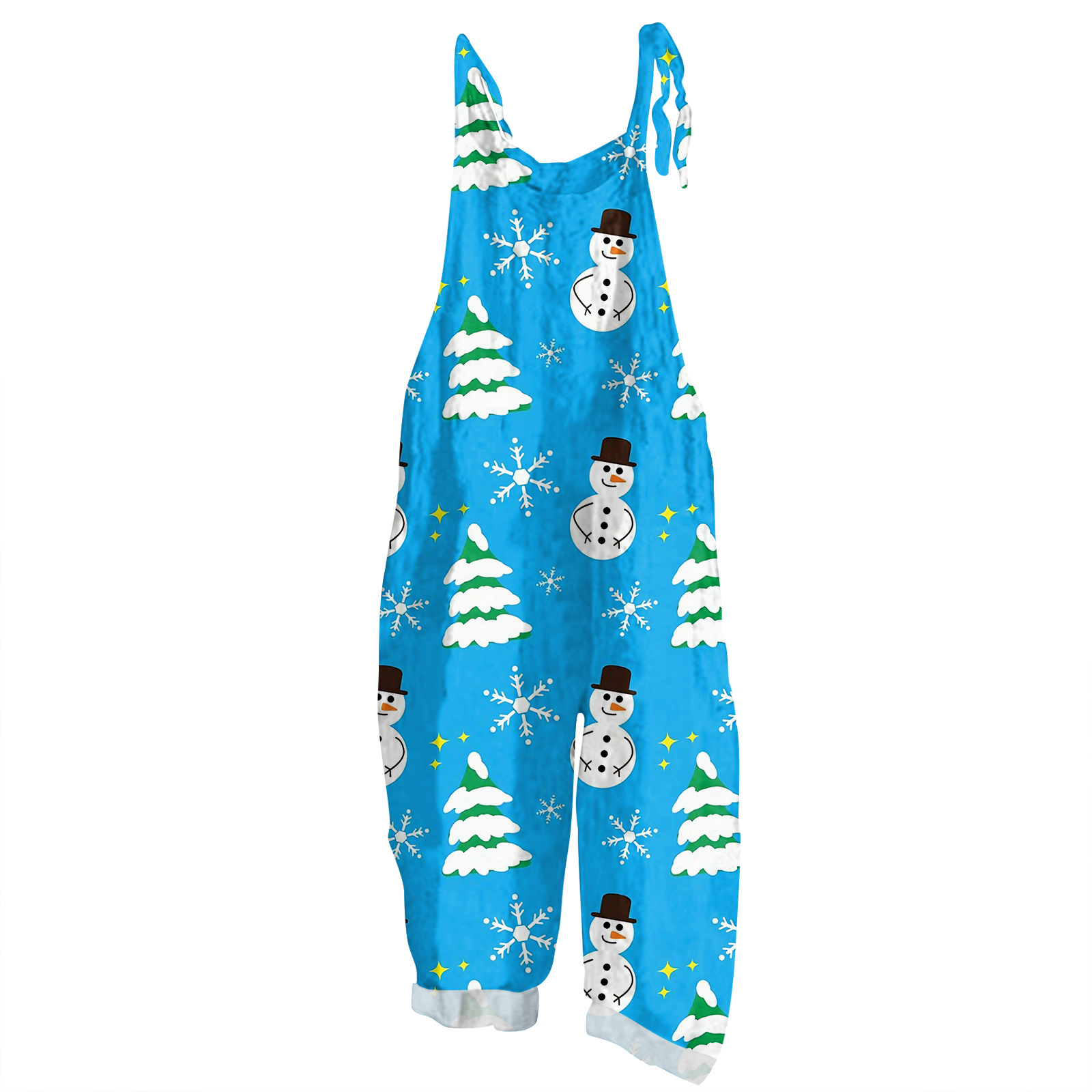 Christmas Womens Jumpsuits Funny Xmas Santa Claus Graphic Adjustable ...