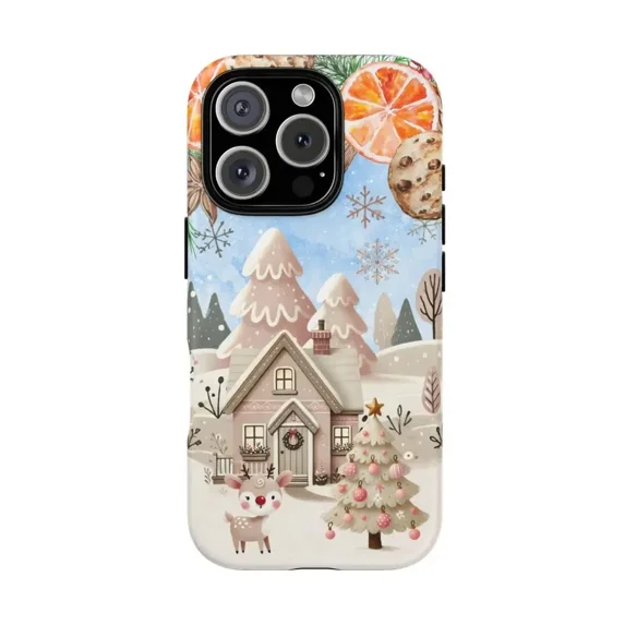 Christmas Wonderland Festive Winter iPhone Case 17 16 15 14 13 12 11 ...