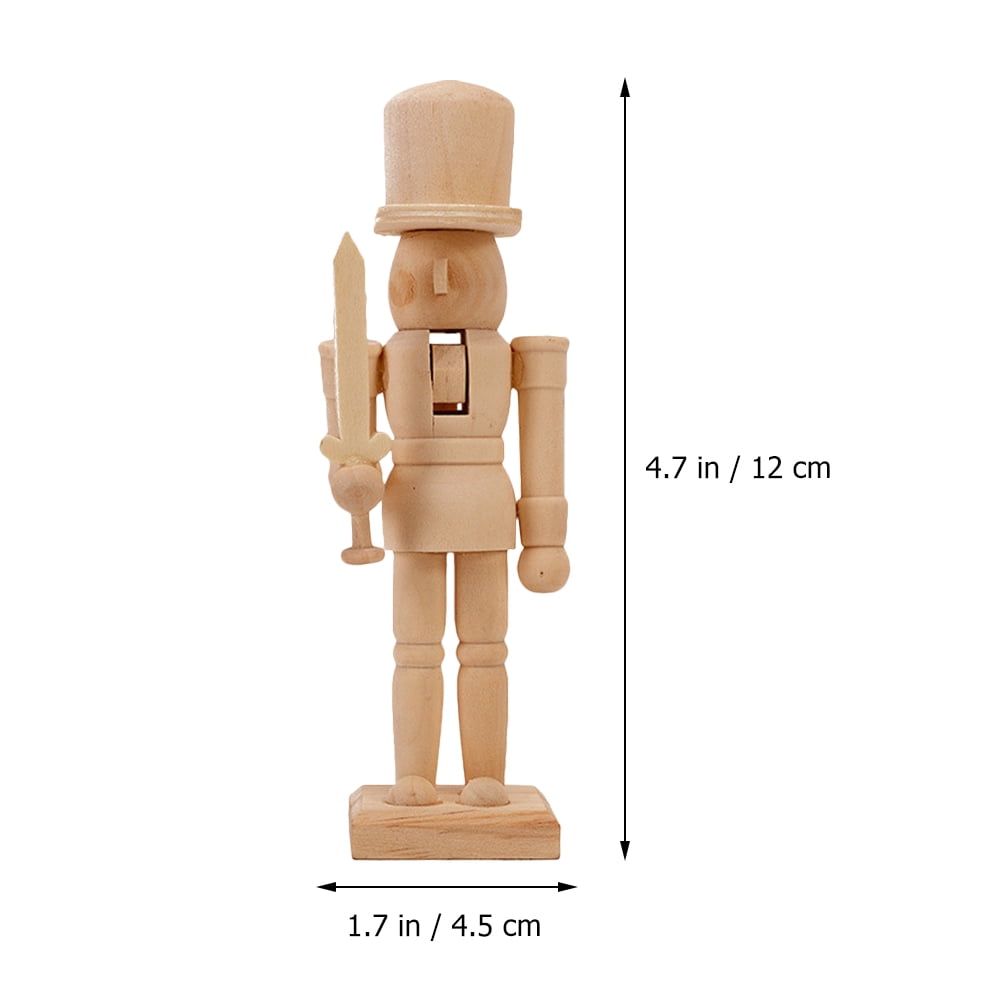 WRISTBIQUE Home Play Nutcracker Soldier Puppet Wood 3Pcs - Walmart.com