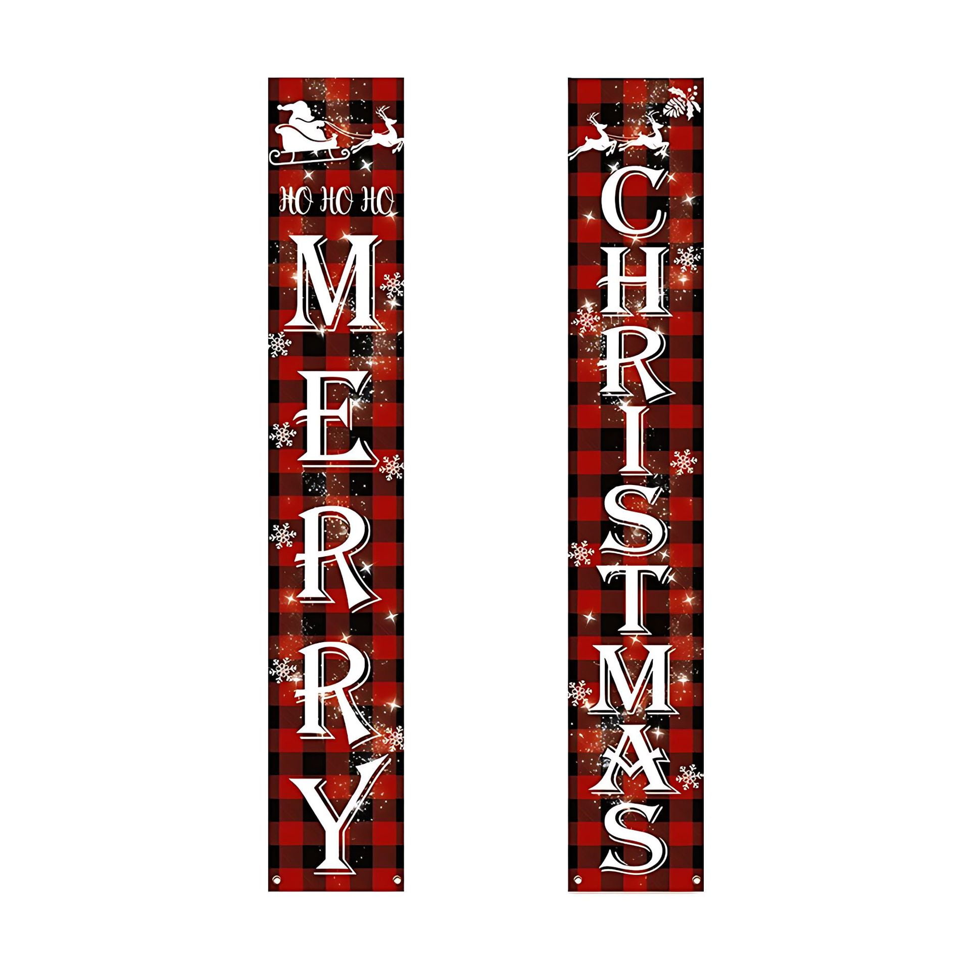 Christmas Wooden Porch Sign Merry Christmas Welcome Porch Signs for ...