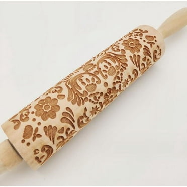 ReaNea Gold Rolling Pin 16.7" Stainless Steel Matte Roller Rolling Pin ...