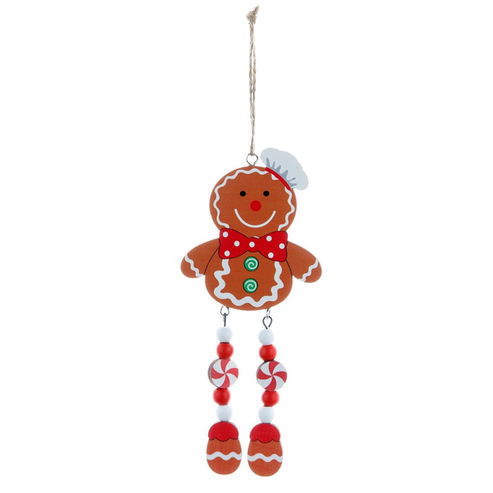Christmas Wooden Sign Gingerbread Man Door Sign for Christmas Hanging ...