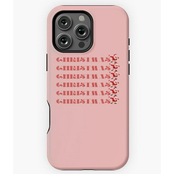 Christmas Word Art Holiday Design Phone Case for iPhone 16 15 14 13 12 ...