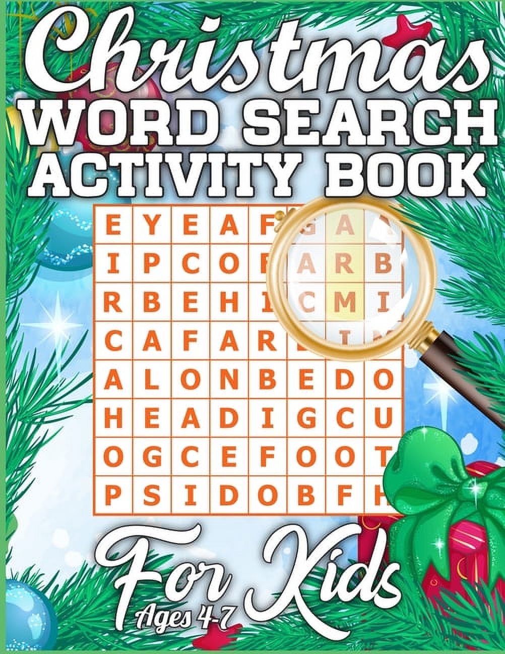 Christmas Word Search Activity Book for Kids Ages 5-8 : Amazing ...