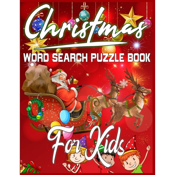 Christmas Word Search Puzzle Book For Kids: Exercise your brain and ...