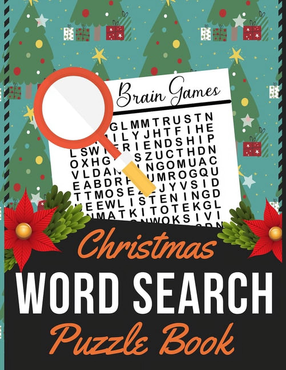 Christmas Word Search Puzzle Book: Holiday themed word search puzzle ...