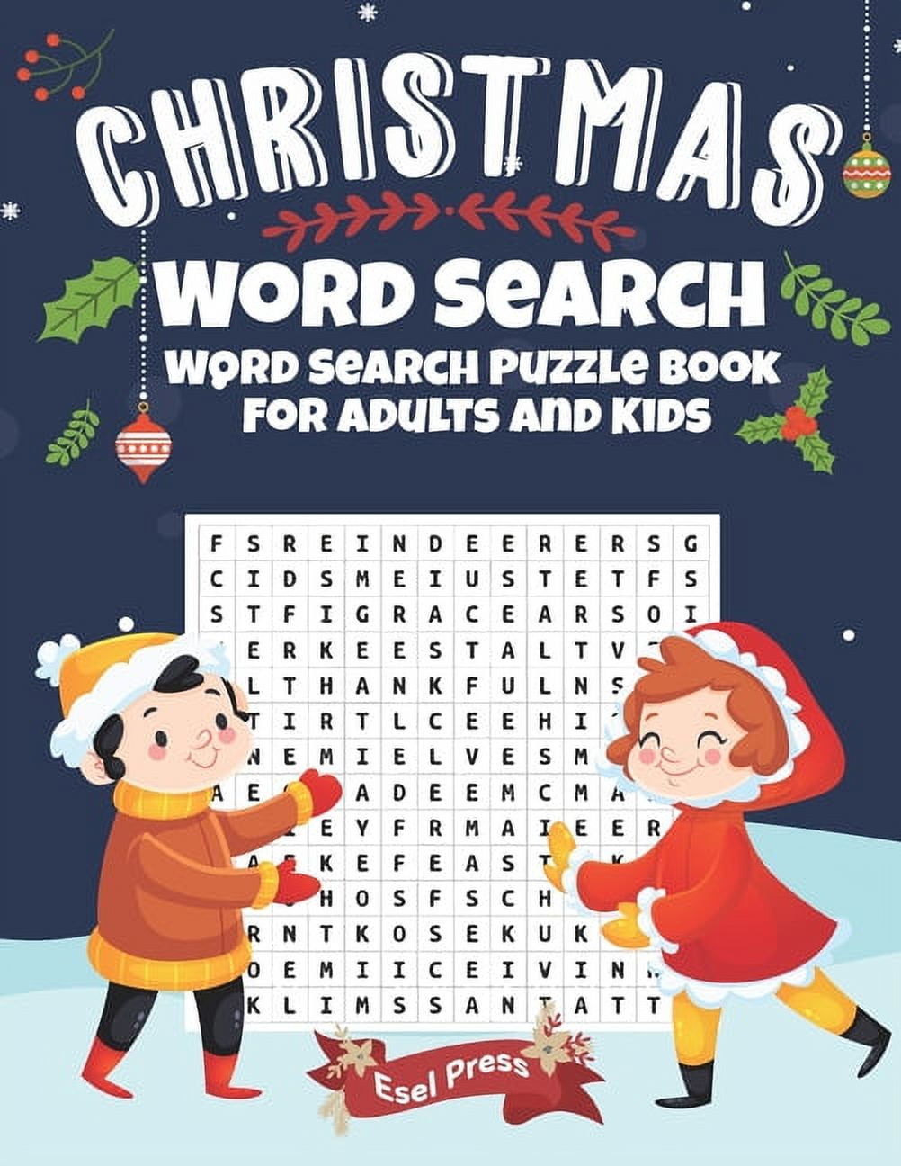 Christmas Word Search - Word Search Puzzle Book For Adults And Kids ...