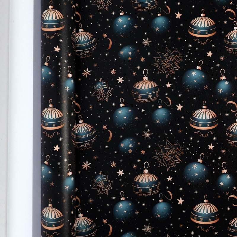 Christmas Wrapping Paper Berry Christmas Tree Little Bird Patterns ...